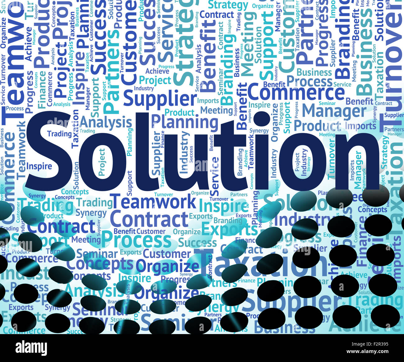 Solution Word Showing Success Text And Solving Stock Photo - Alamy