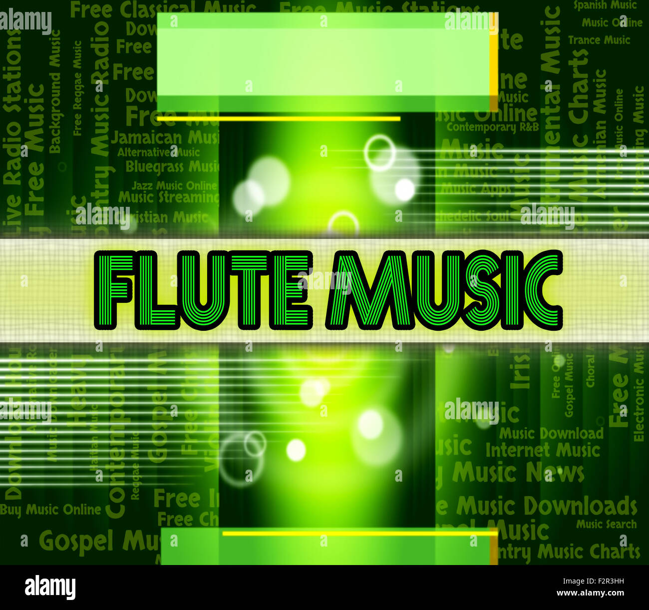Flute Music Indicating Sound Track And Soundtrack Stock Photo - Alamy