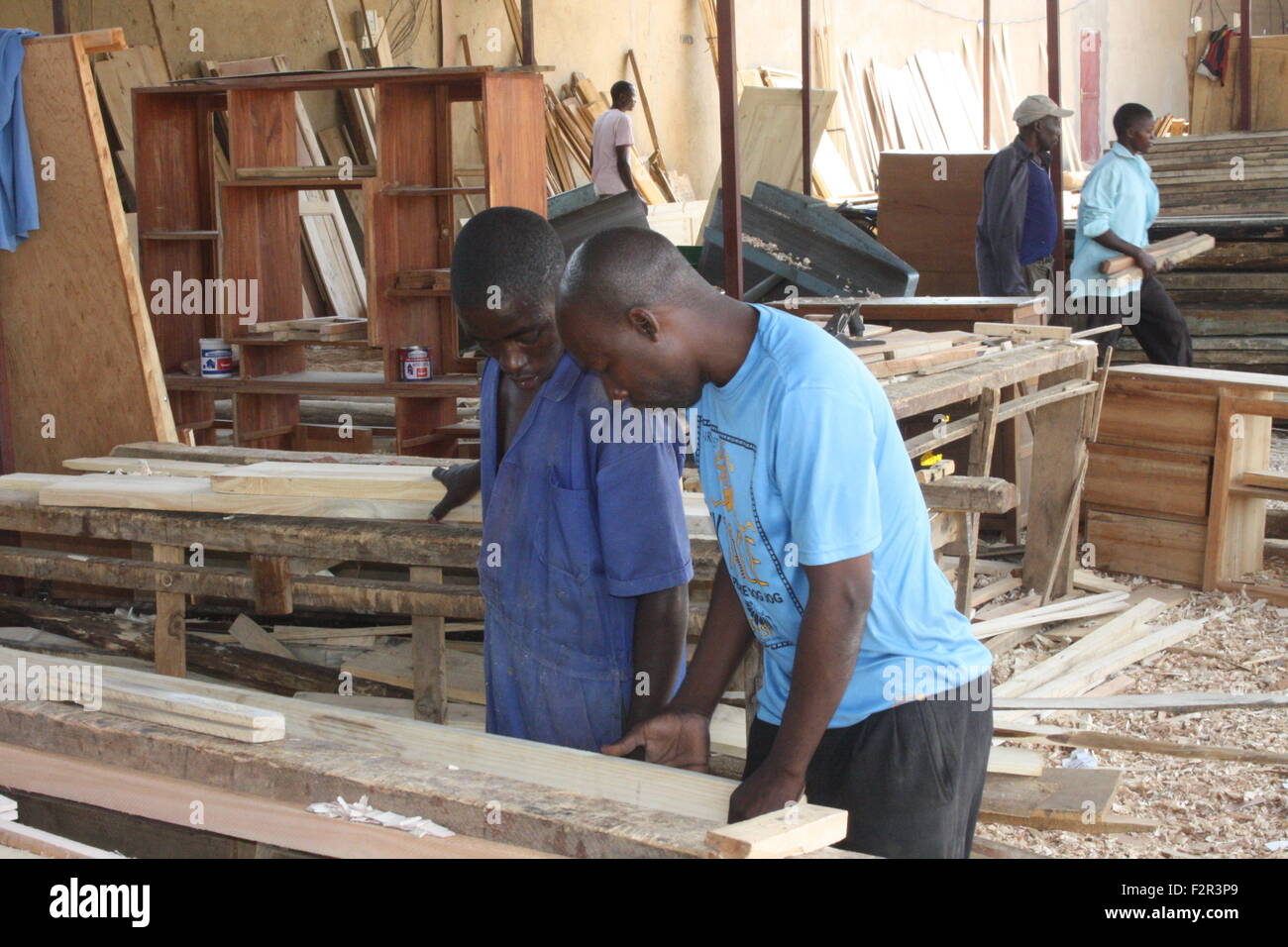 Mayange, Rwanda. 18th Sep, 2015. Carpenters, metal workers, weavers and ...