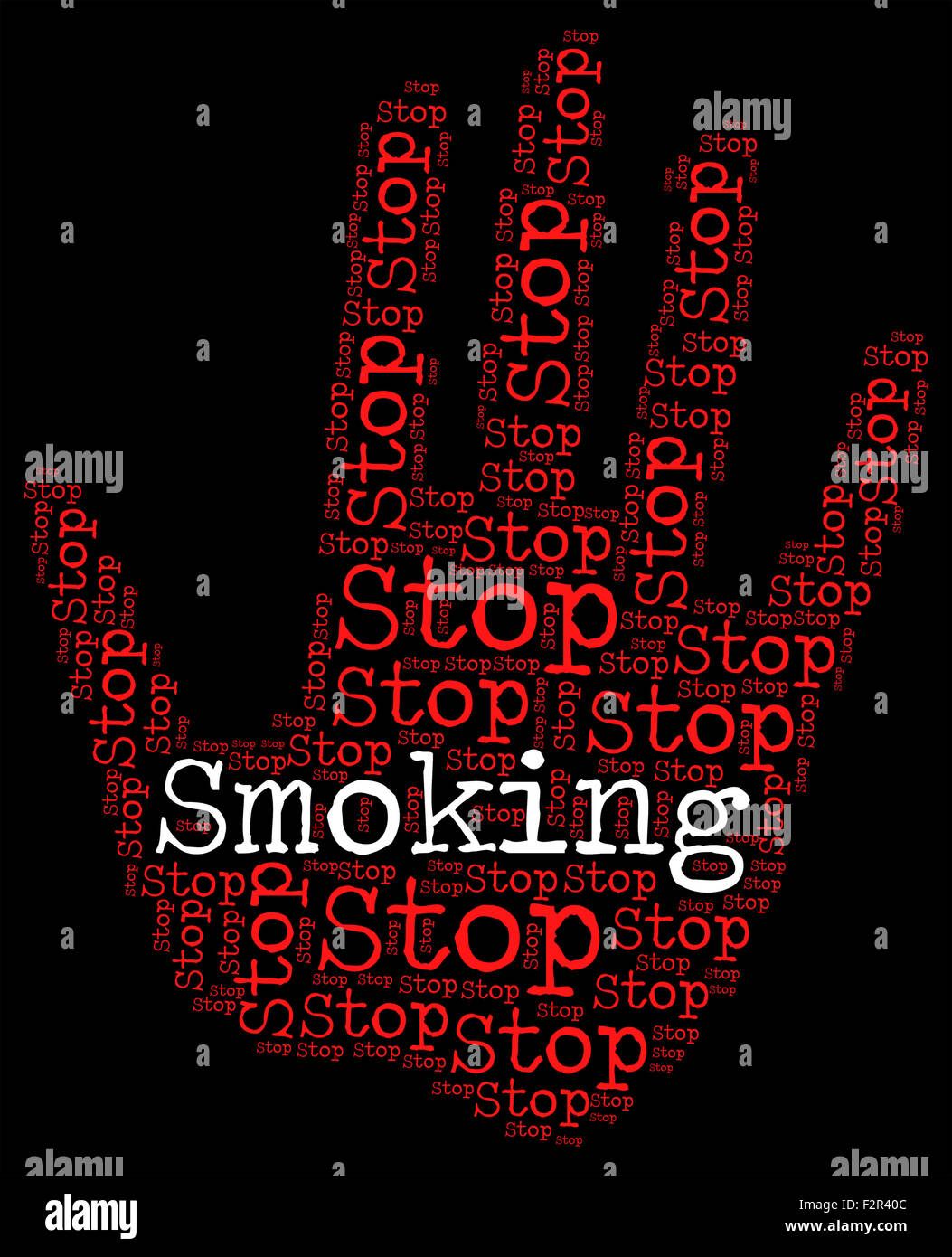 Stop Smoking Indicating Warning Sign And No-Smoking Stock Photo - Alamy