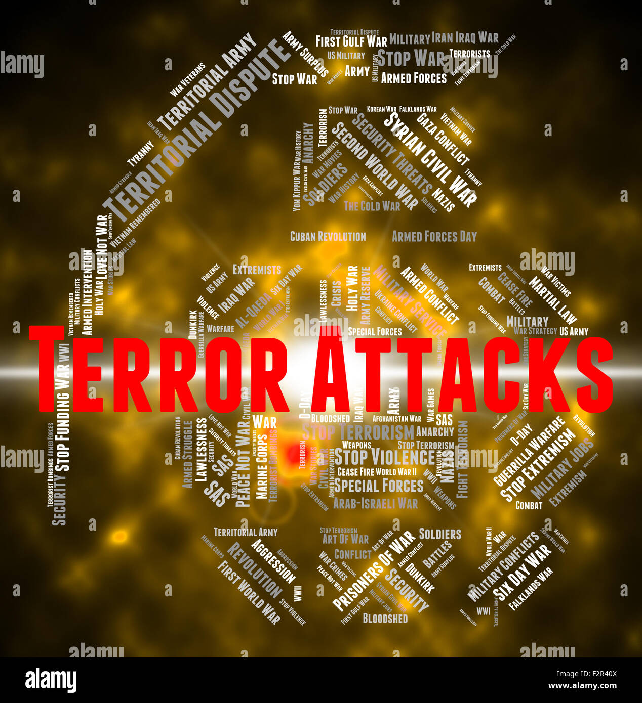 Terror Attacks Meaning Terrorist Incidents And Terrorists Stock Photo ...