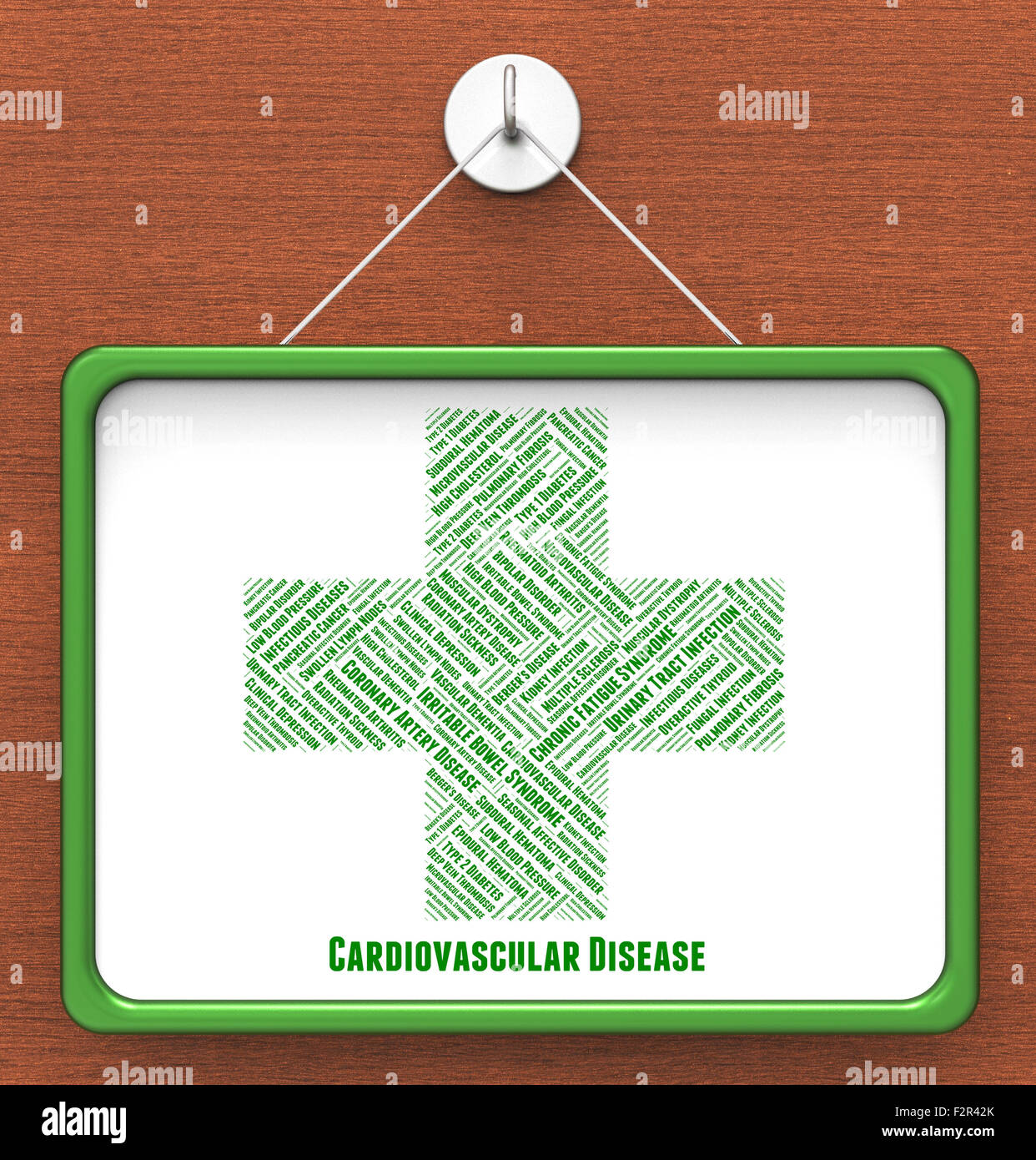 Cardiovascular Disease Meaning Ill Health And Heart Stock Photo - Alamy