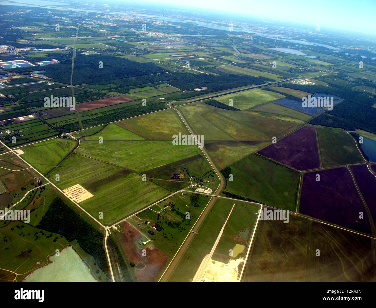 Aerial of houston landscape hi-res stock photography and images - Alamy