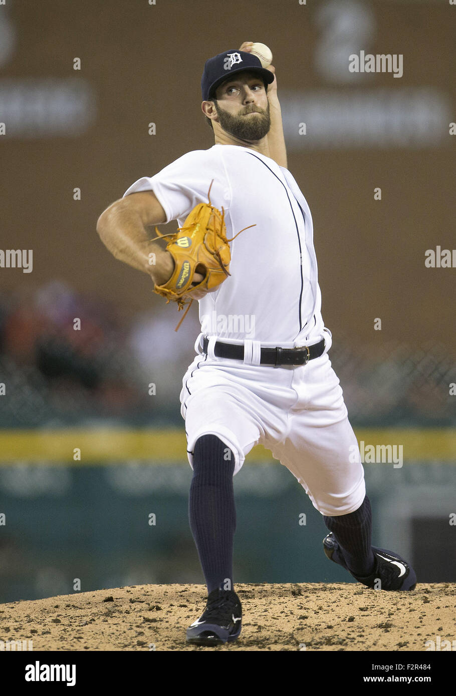 Detroit, Michigan, USA. 22nd Sep, 2015. Detroit Tigers pitcher Daniel ...