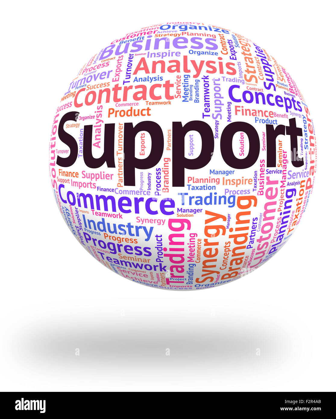 Support Word Showing Aid Helping And Supports Stock Photo - Alamy