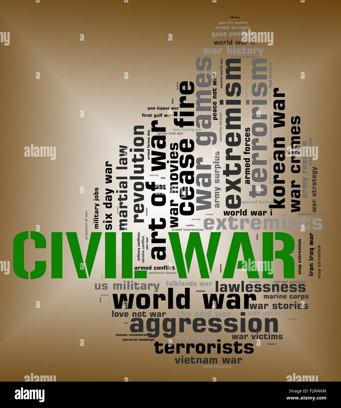 Civil War Indicating Military Action And Hostility Stock Photo - Alamy