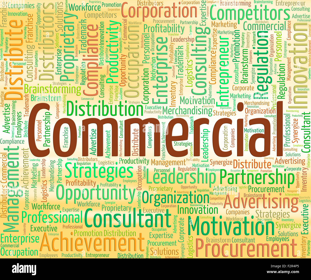Commercial Word Indicating Trade Text And Export Stock Photo - Alamy