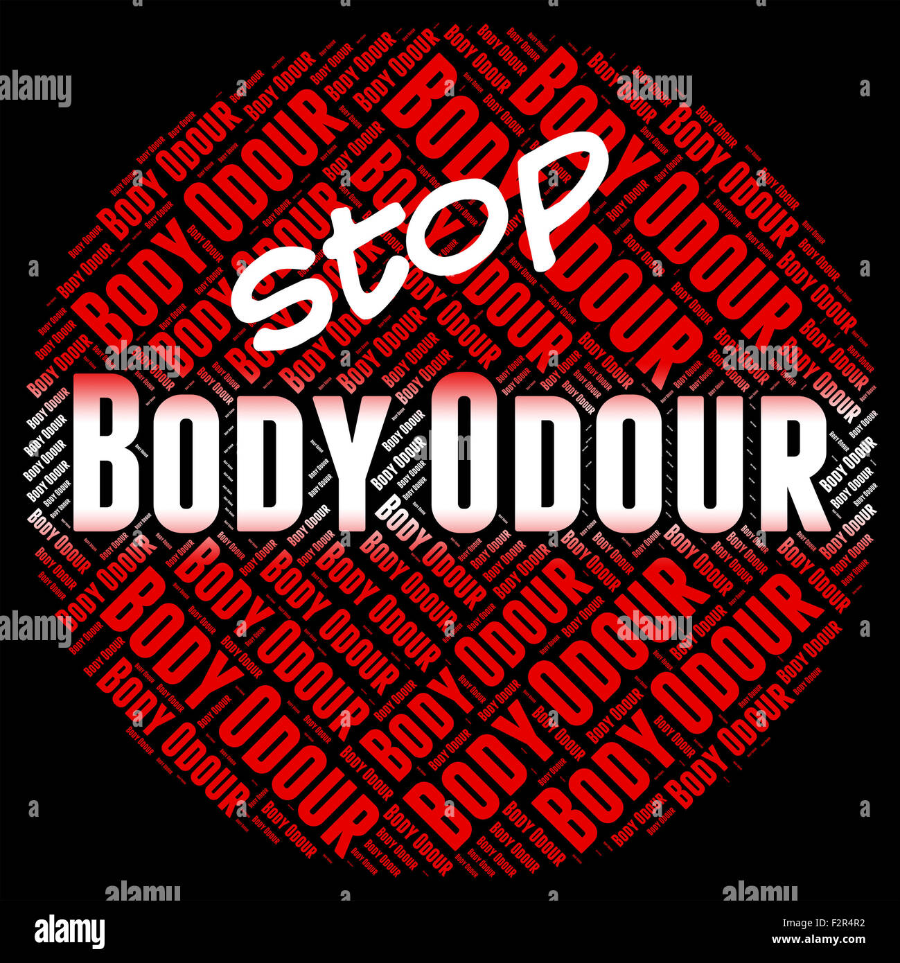 Stop Body Odour Representing Fragrance Odor And Forbidden Stock Photo ...