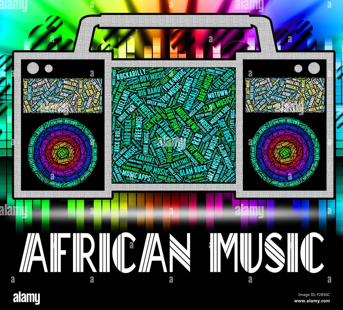 African Music Meaning Sound Track And Singing Stock Photo - Alamy