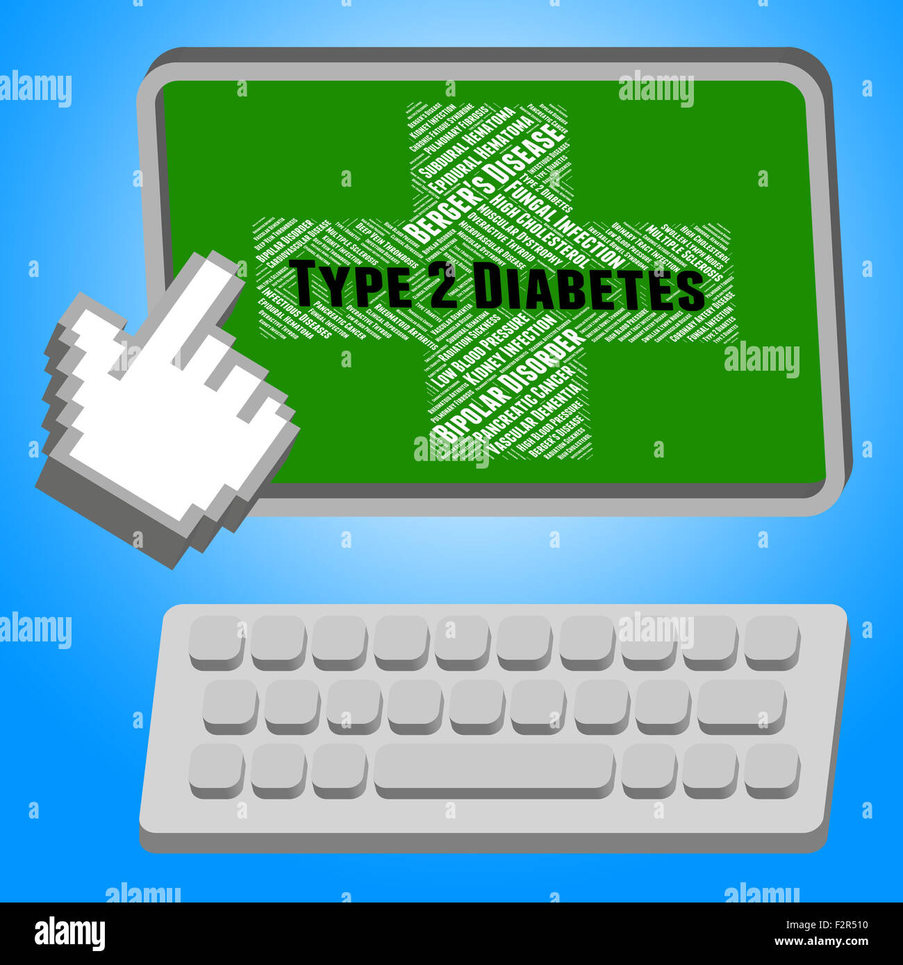 Illness Diabetes Indicating Poor Health And Adult Stock Photo - Alamy