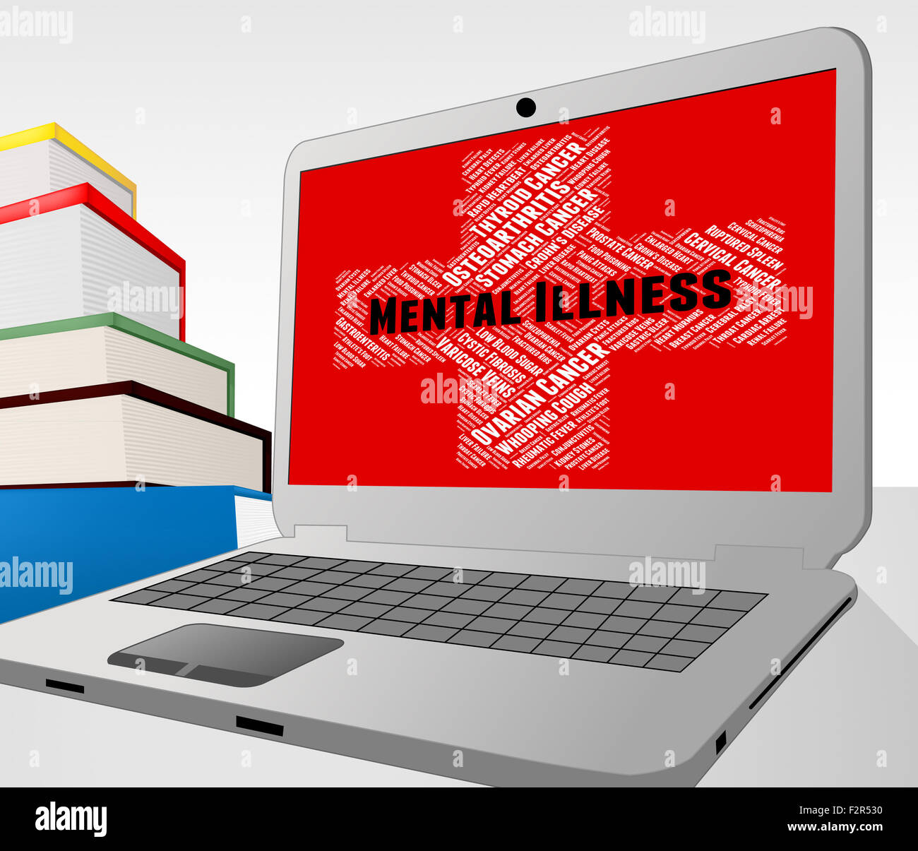Mental Illness Online Showing Disturbed Mind And Insanity Stock Photo ...
