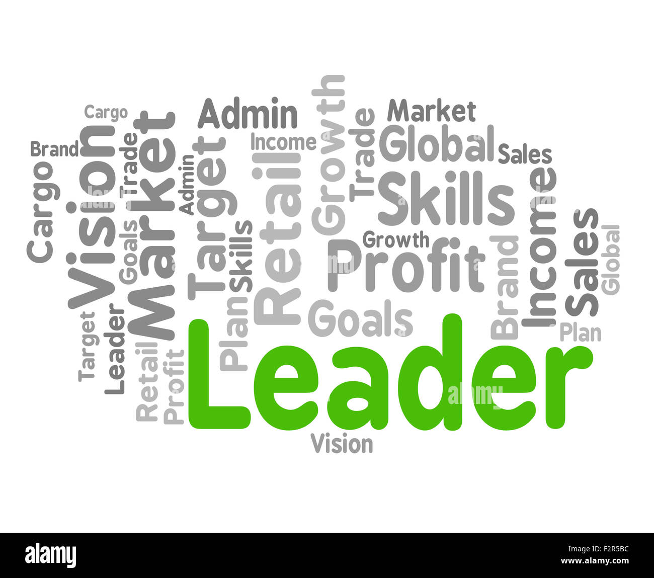 Leader Word Showing Control Authority And Management Stock Photo - Alamy