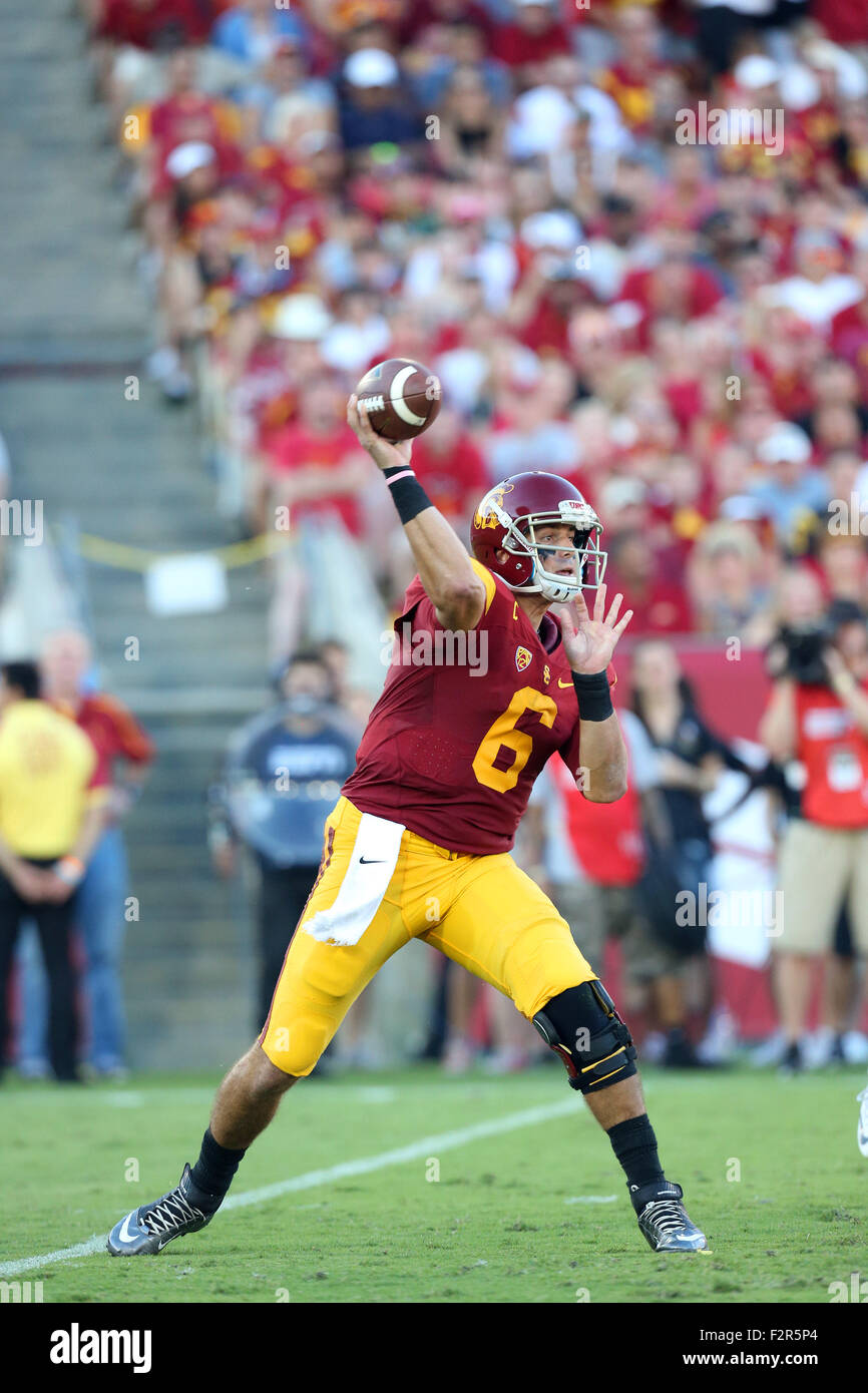September 19, 2015 USC Trojans quarterback Cody Kessler #6 throws a ...