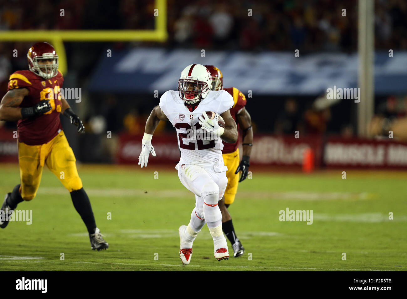 September 19, 2015 Stanford Cardinal running back Remound Wright #22 ...