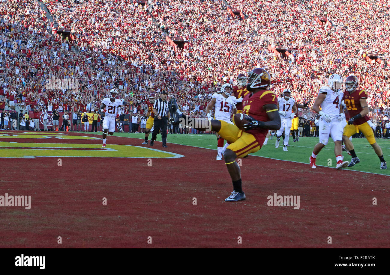 September 19, 2015 USC Trojans wide receiver Steven Mitchell Jr. #7 ...