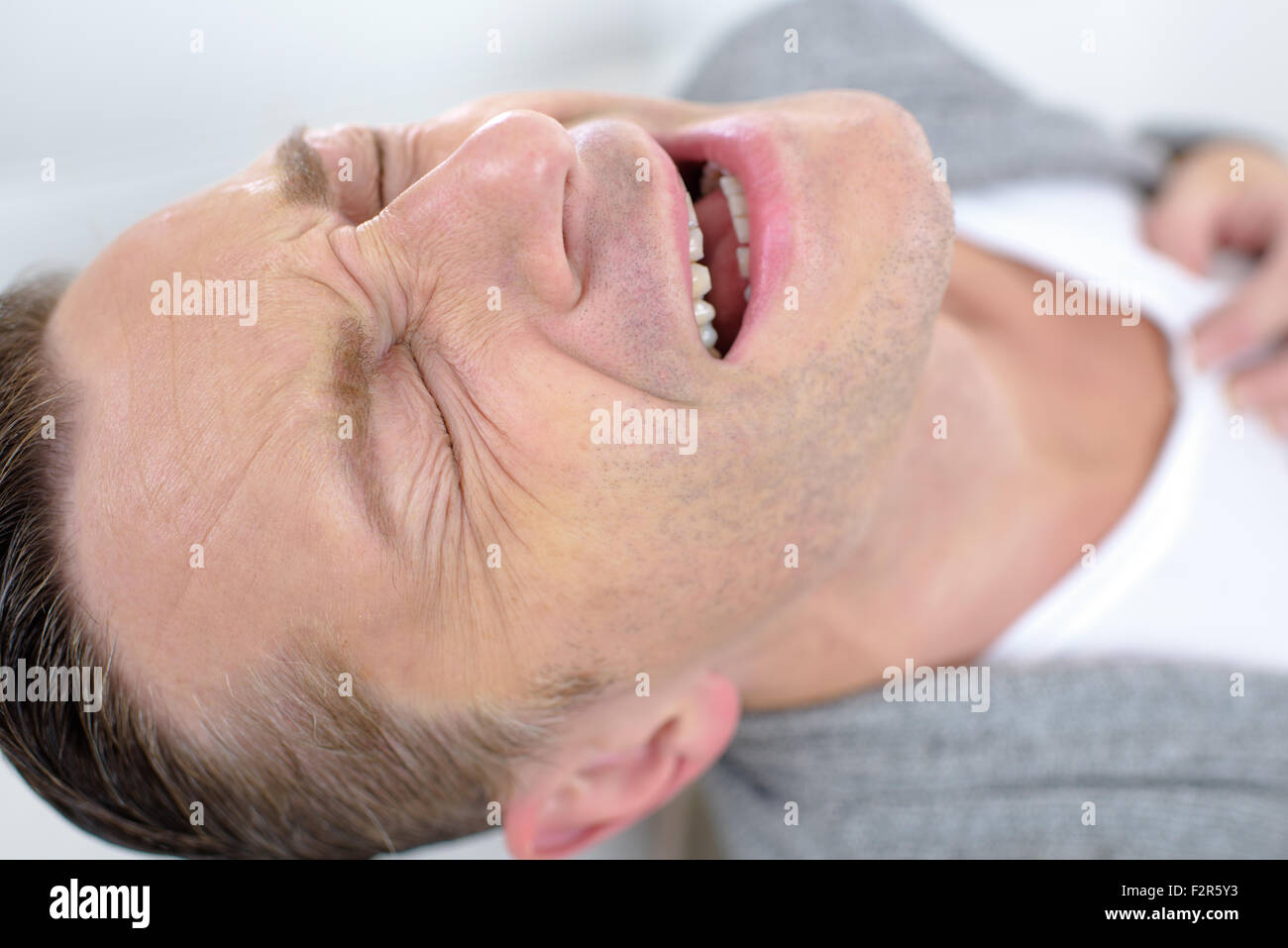 Man having a heart attack Stock Photo - Alamy
