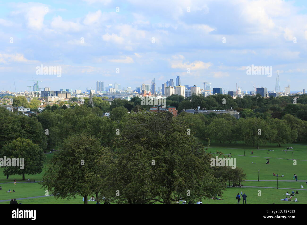 Primrose Hill Landscape Stock Photo - Alamy