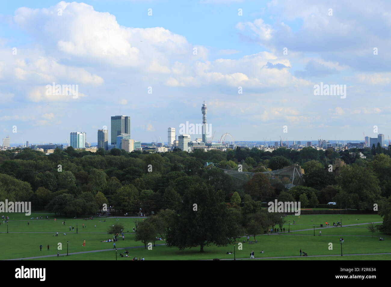 Primrose Hill Landscape Stock Photo - Alamy