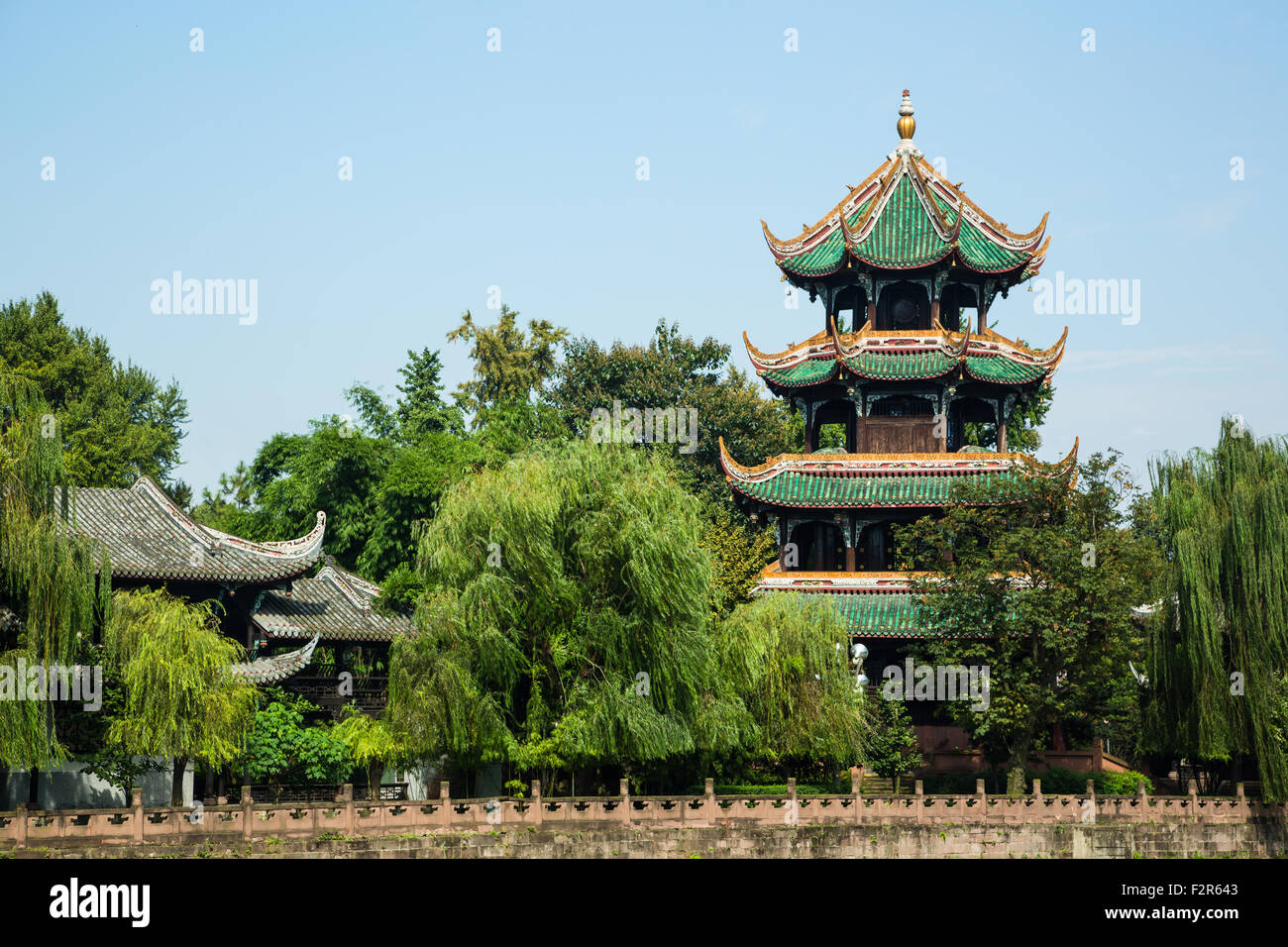 Landmark for famous Chinese city, Chengdu Stock Photo - Alamy