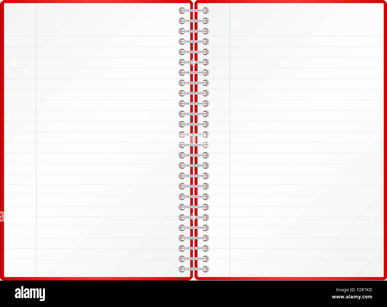 Blank notepad isolated on white background. Vector illustration Stock ...