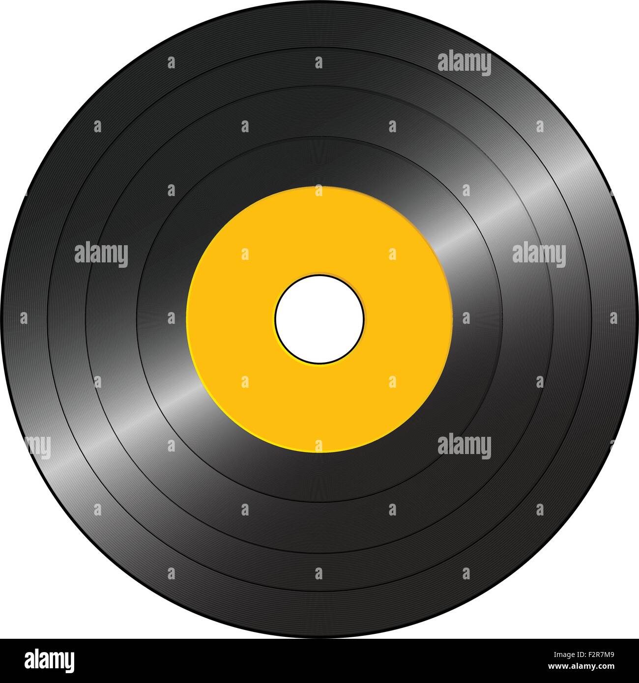 Gramophone record on a white background. Vector illustration Stock ...