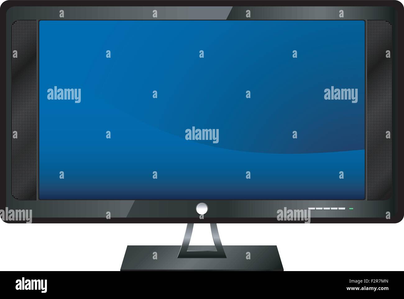 Realistic LCD TV on a white background Stock Vector Image & Art - Alamy