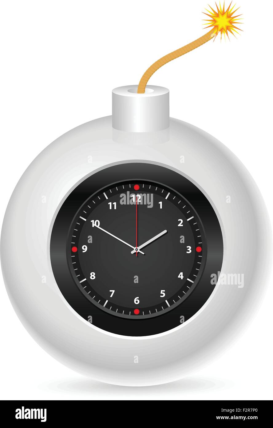 Exploding clock Stock Vector Images - Alamy
