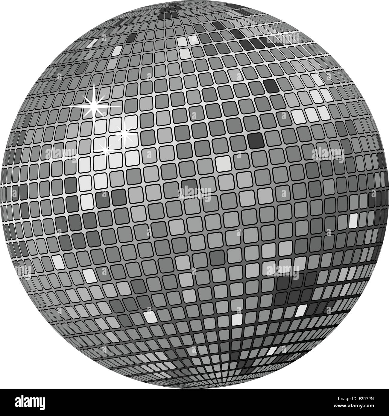 Isolated grey abstract ball on a white background. Vector illustration ...