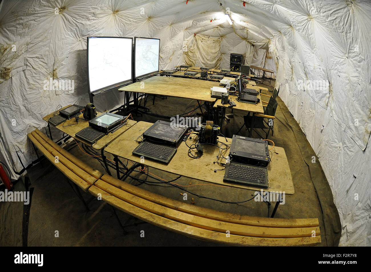 British Army's main trunk mobile communication system during exercise ...