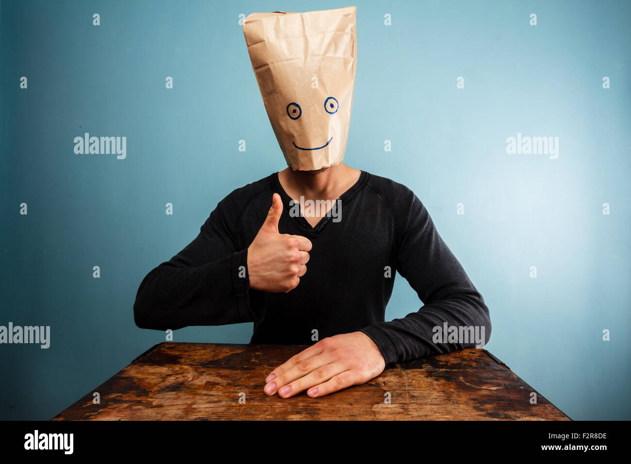 Paper Bag Head Man Stock Photos & Paper Bag Head Man Stock Images - Alamy