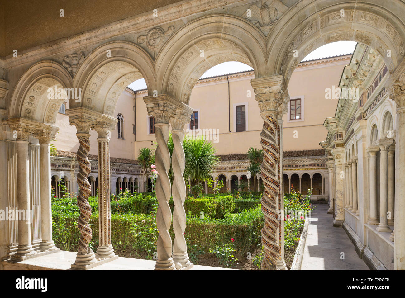Cloister, monastery Basilica of St Paul Outside the Walls, Papale San ...