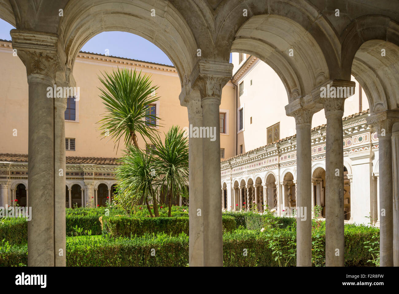 Cloister, monastery Basilica of St Paul Outside the Walls, Papale San ...