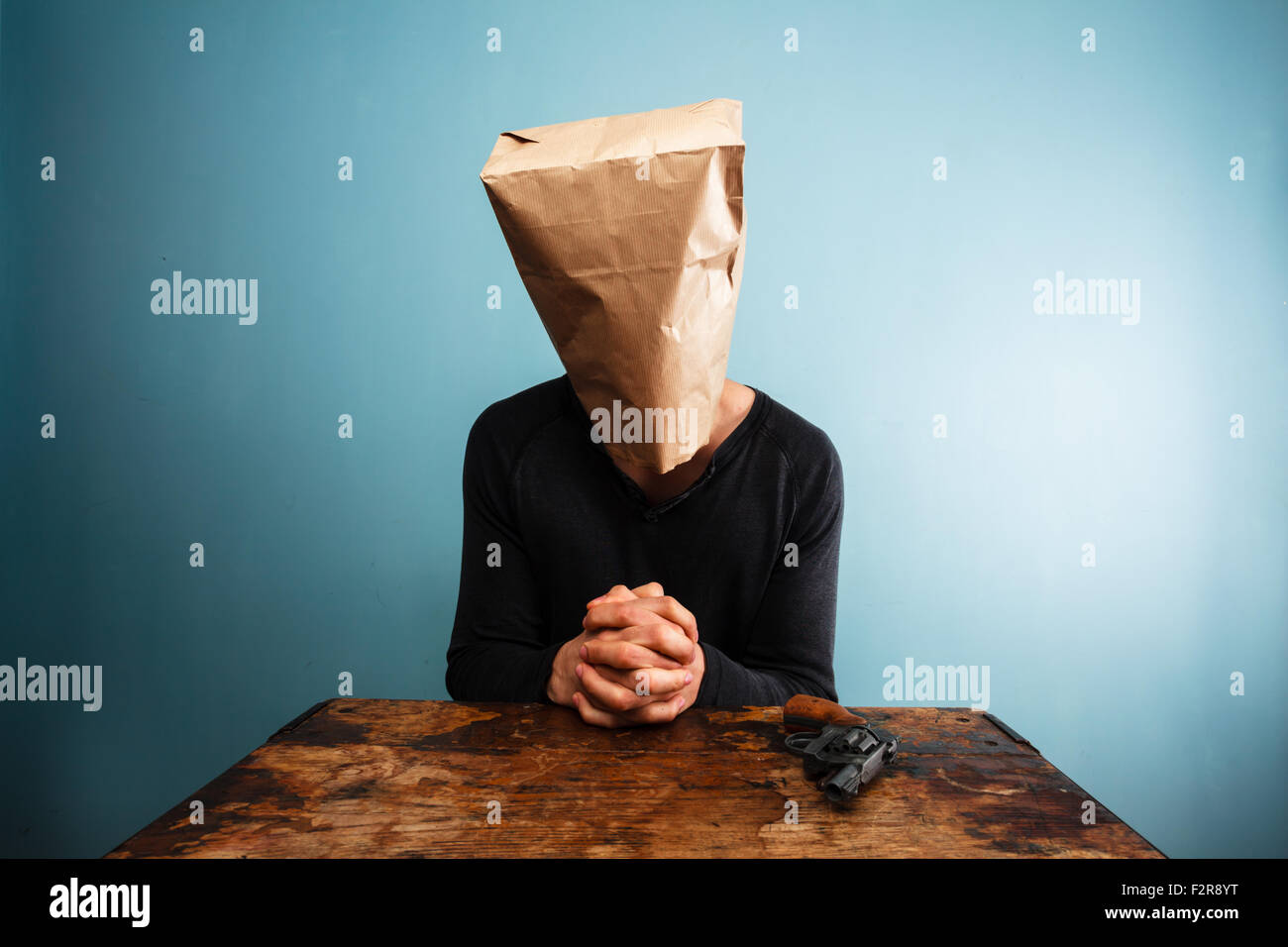 Paper Bag Over The Head Stock Photos & Paper Bag Over The Head Stock ...