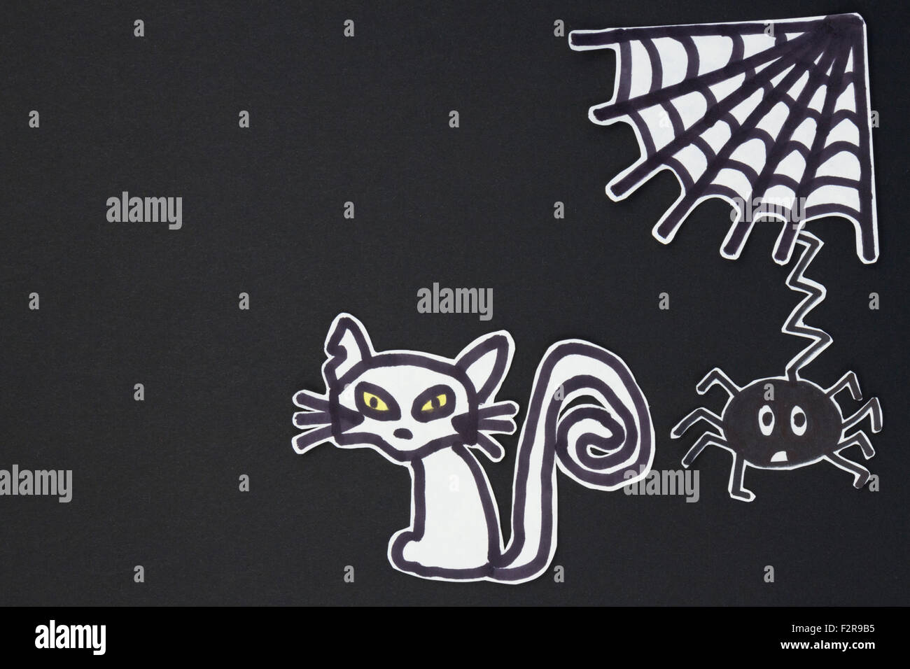 Halloween cat drawing hi-res stock photography and images - Alamy