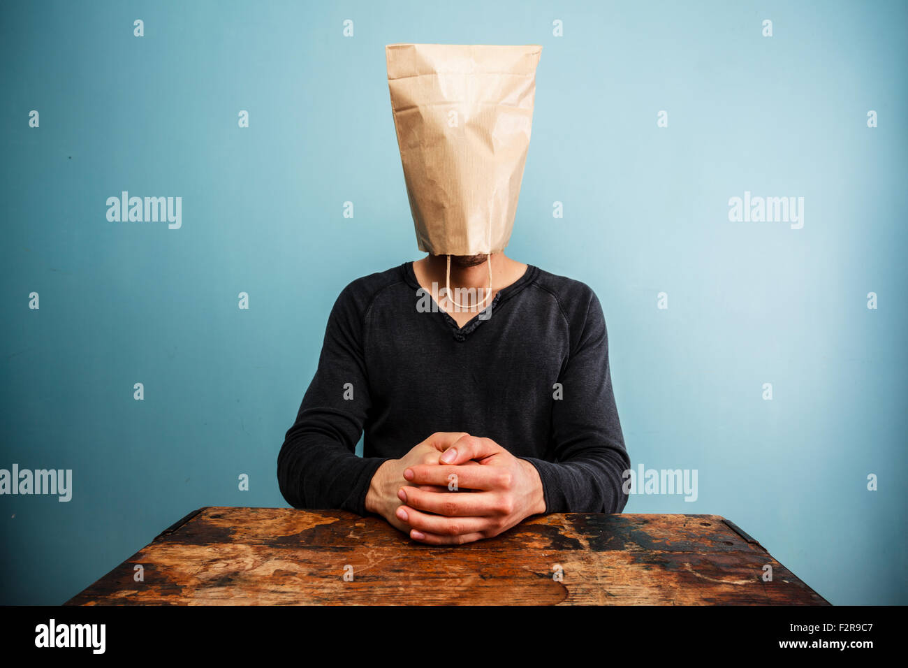 Paper Bag Over The Head Stock Photos & Paper Bag Over The Head Stock ...