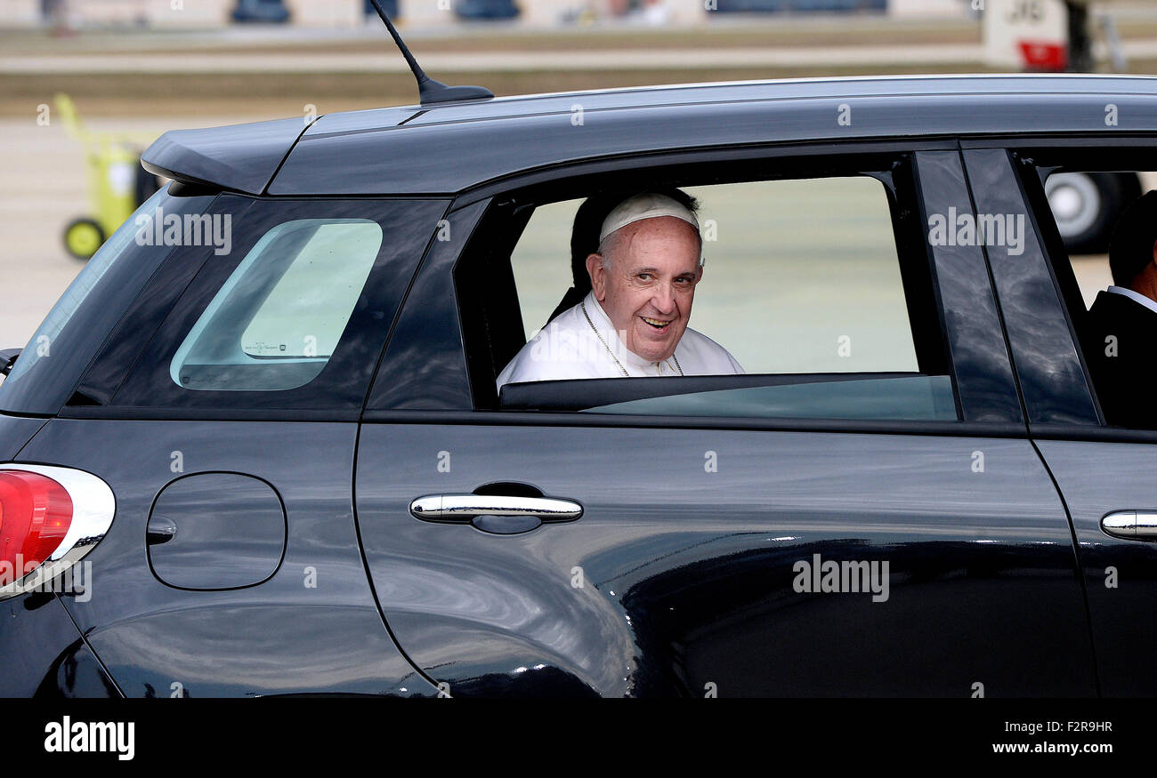 Joint Base Andrews, Maryland, USA. 22nd September, 2015. His Holiness ...