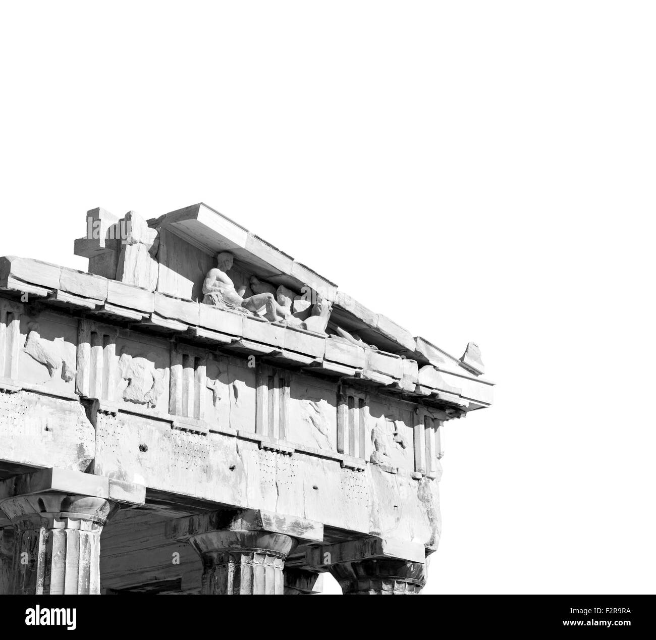 in greece the old architecture and historical place parthenon athens ...