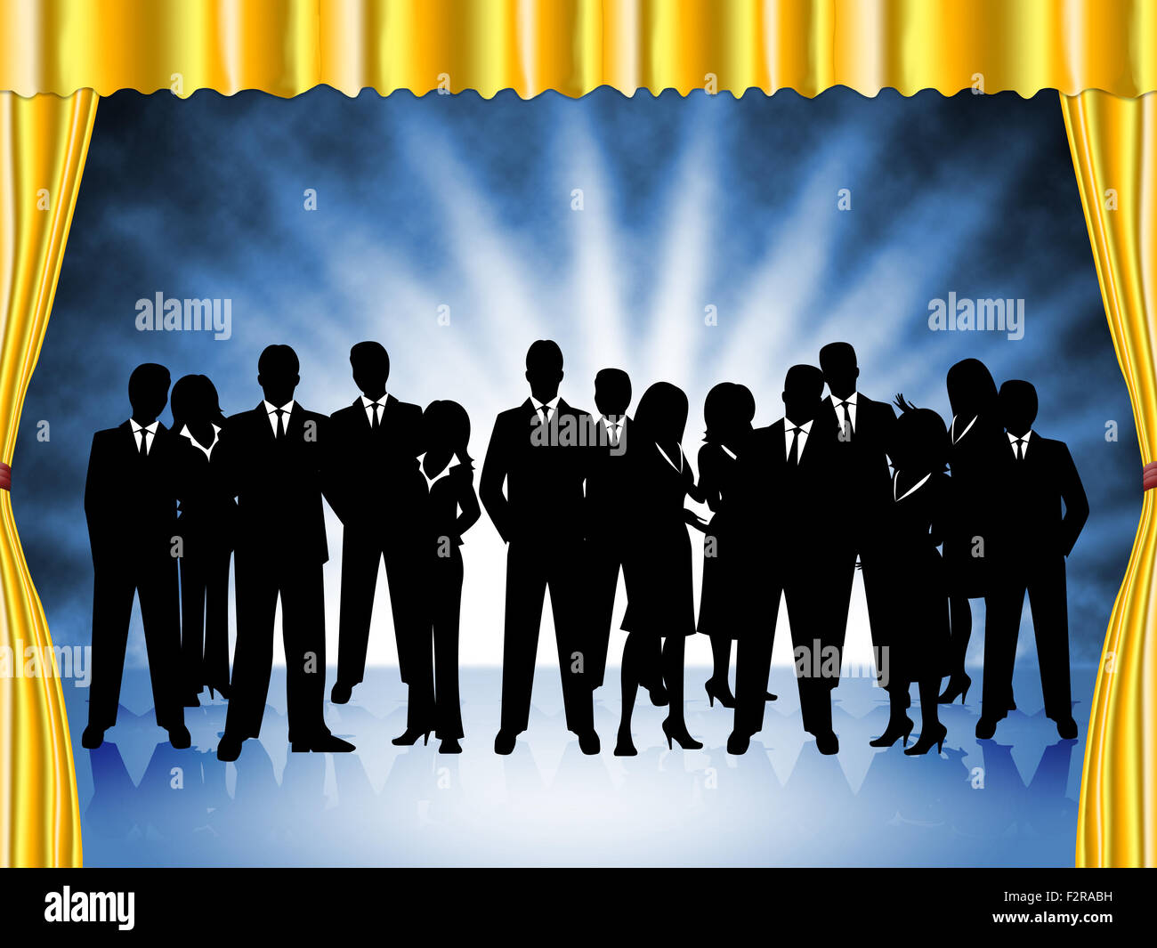 Business People Indicating Businesspeople Corporate And Commerce Stock ...