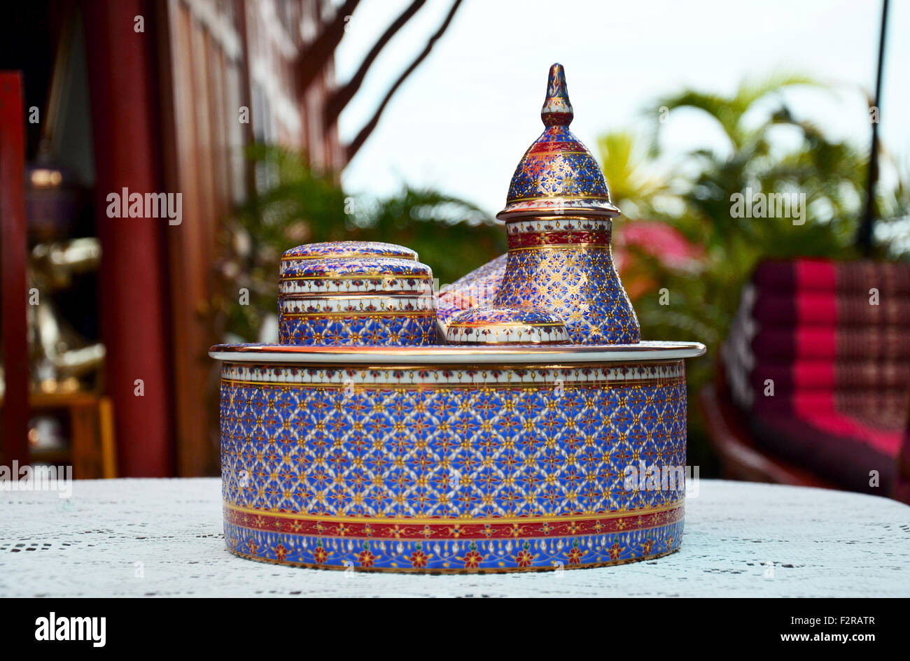 An antique thai benjarong ceramic hi-res stock photography and images ...