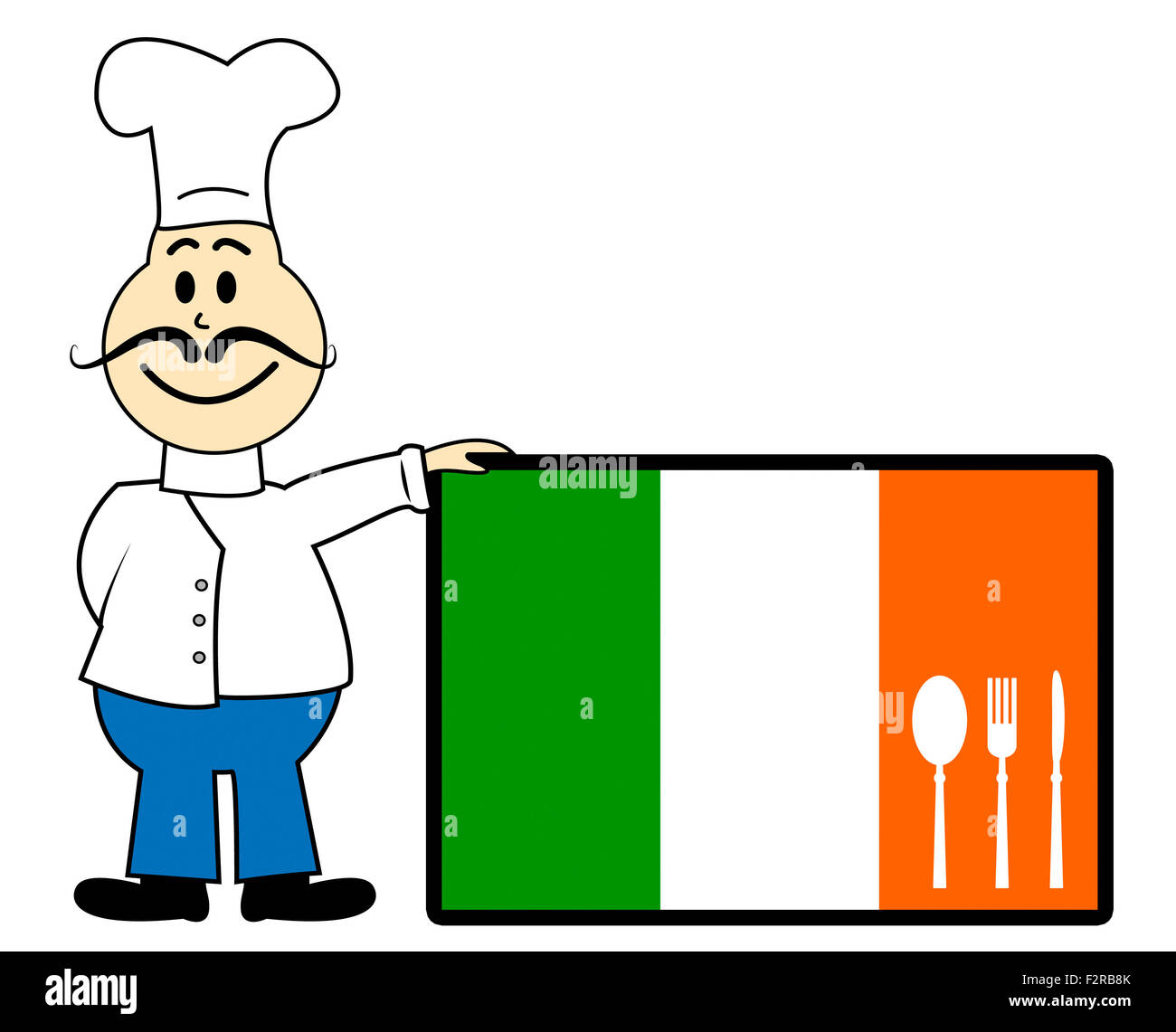 Ireland Chef Representing Cooking In Kitchen And Preparing Food Stock ...
