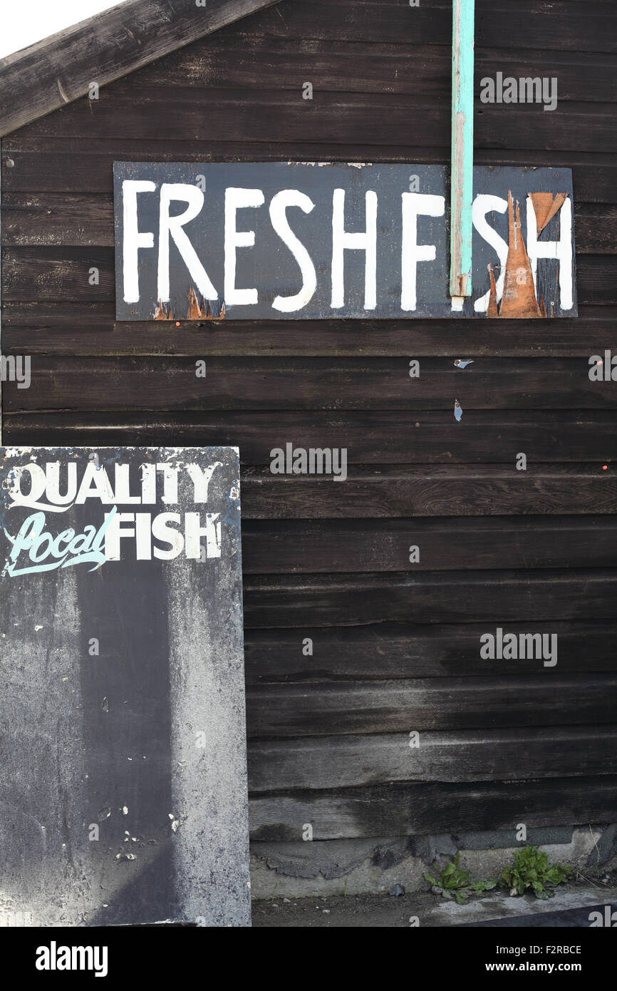 Fresh fish sign advertising hi-res stock photography and images - Alamy
