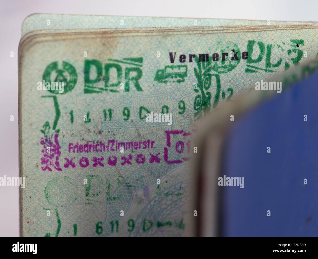 Berlin, Germany. 20th Sep, 2015. A blue personal ID card from former ...