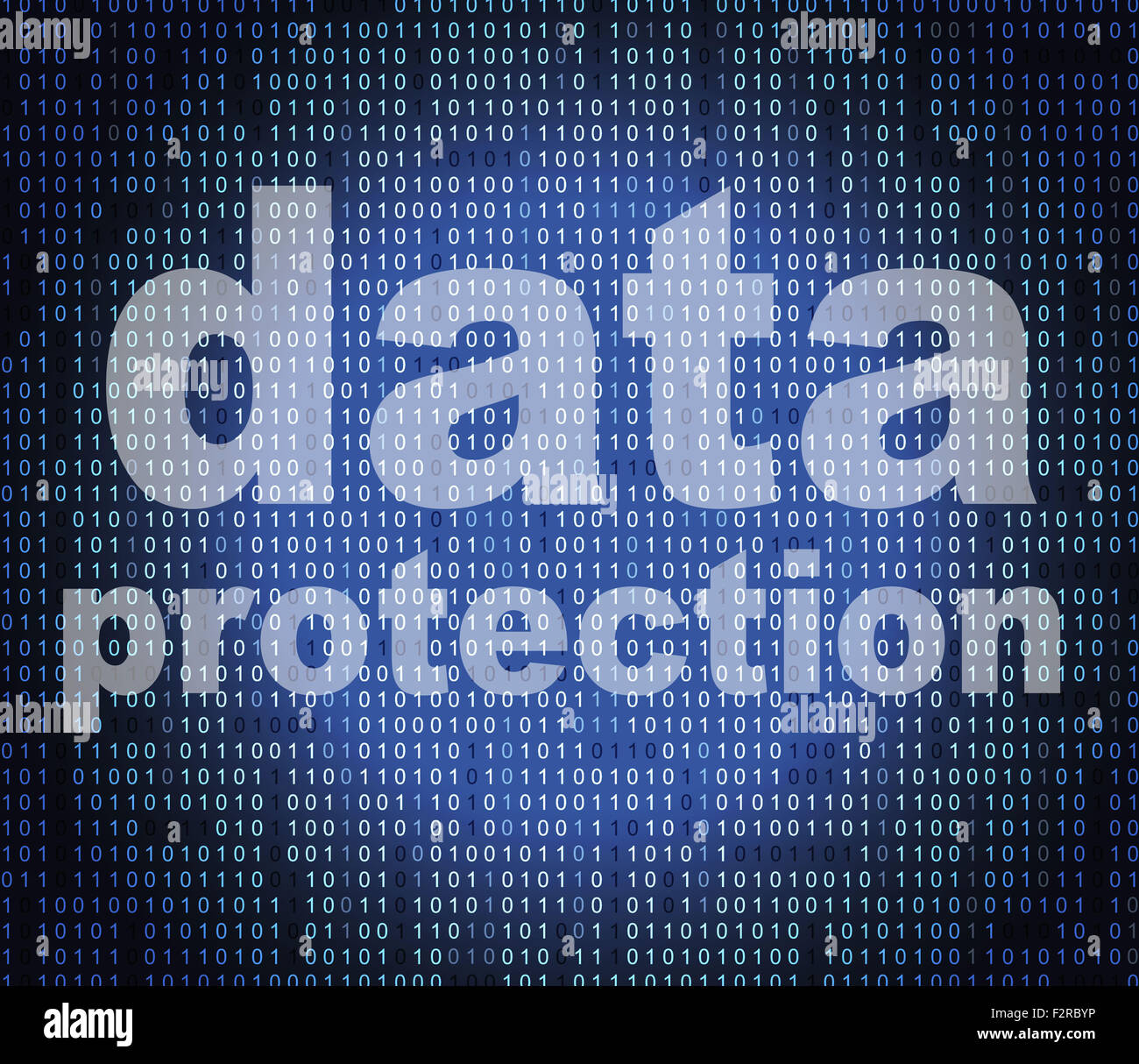 Data Protection Representing Security Restricted And Encryption Stock ...