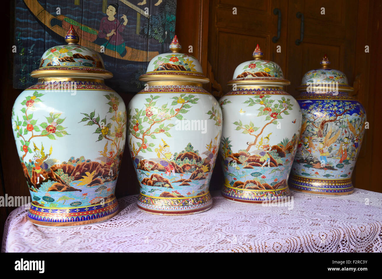 An antique thai benjarong ceramic hi-res stock photography and images ...