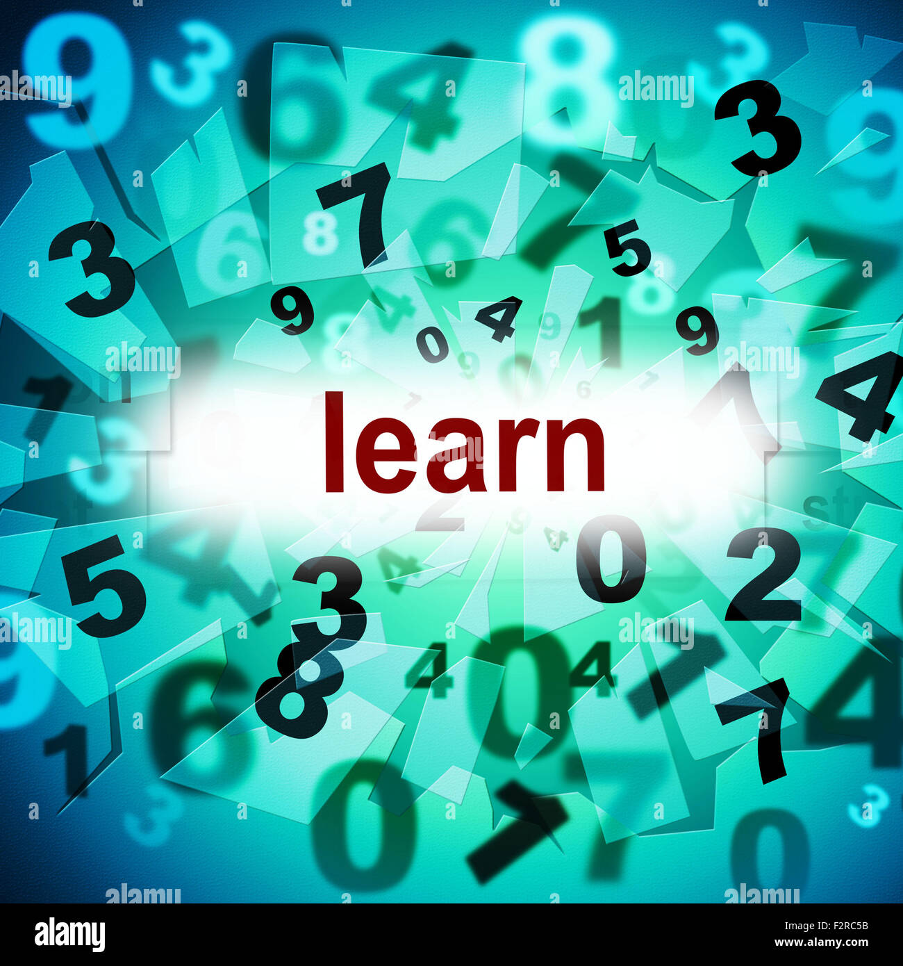 Learn Education Showing Development Train And Tutoring Stock Photo - Alamy