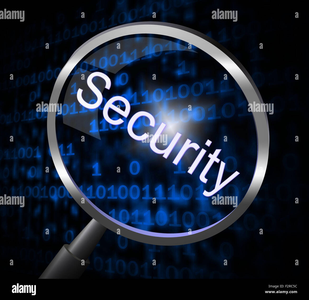 Security Magnifier Meaning Research Search And Private Stock Photo - Alamy