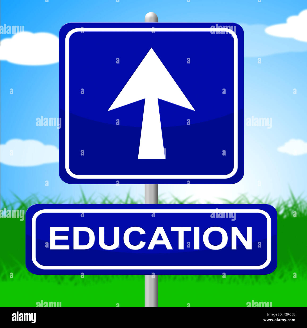 Education Sign Representing Learning Learn And Develop Stock Photo - Alamy