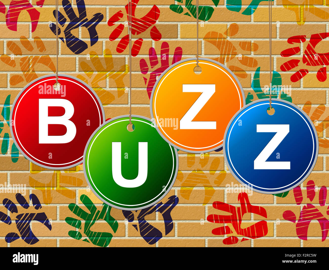 Buzz Internet Showing World Wide Web And Website Stock Photo - Alamy