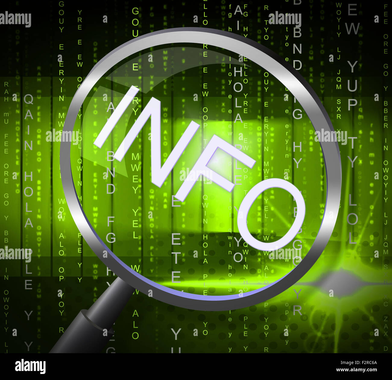 Info magnifier hi-res stock photography and images - Alamy