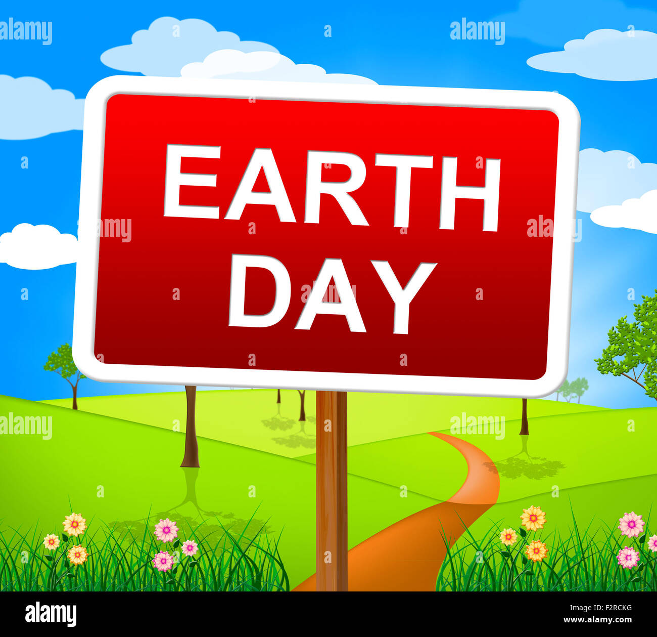 Earth Day Indicating Eco Friendly And Eco-Friendly Stock Photo - Alamy